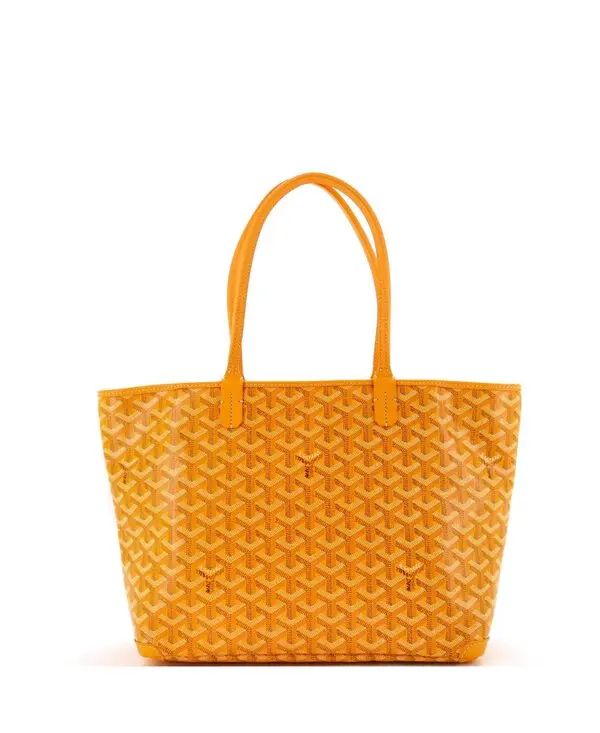 Goyard Pm Artois Tote Coated Canvas - Yellow