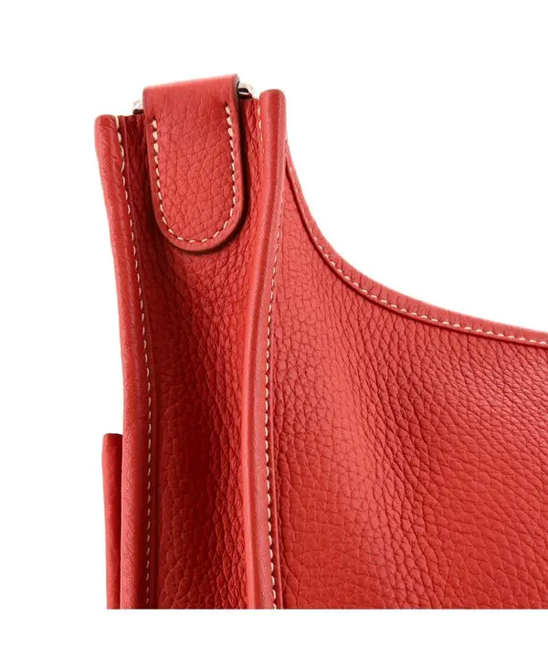 Hermès Evelyne Bag Gen Iii Clemence Leather Shoulder Bag - Orange
