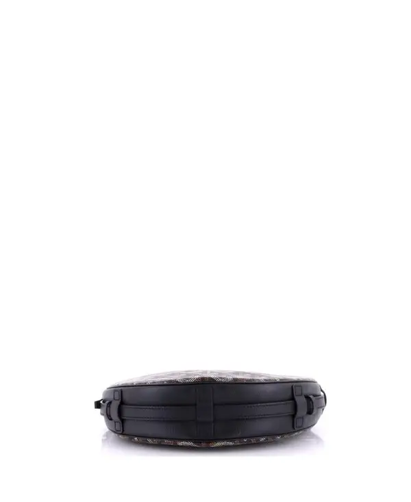 Goyard Hirondelle Shoulder Bag Coated Canvas And Leather - Black
