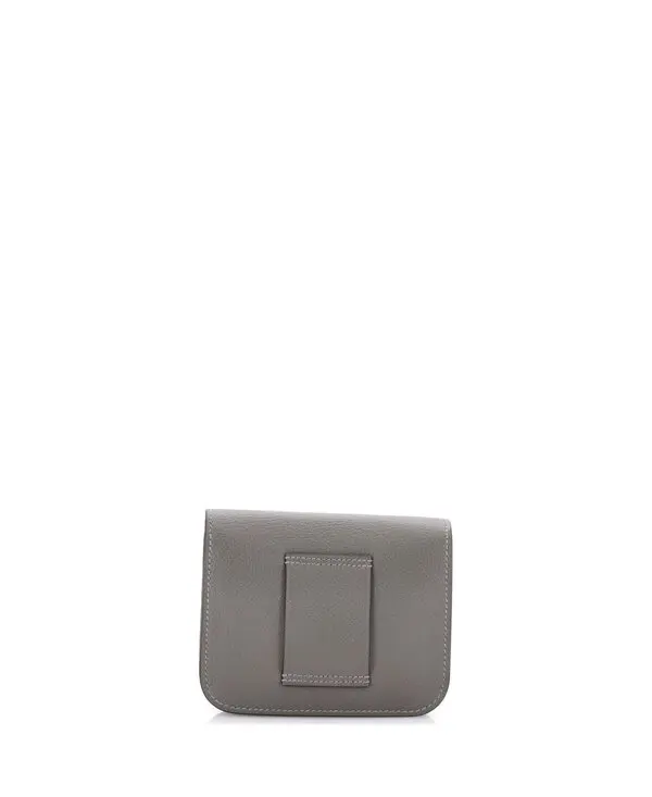 Hermès Constance Slim Wallet Evercolor - Gray