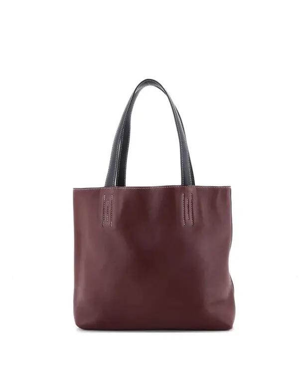 Hermès 28 Double Sens Tote Veau Sikkim - Red