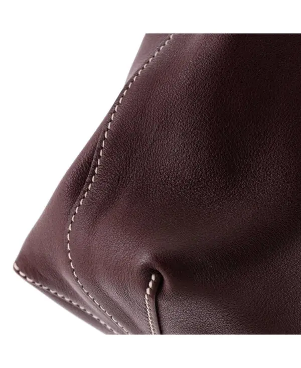 Hermès 28 Double Sens Tote Veau Sikkim - Red