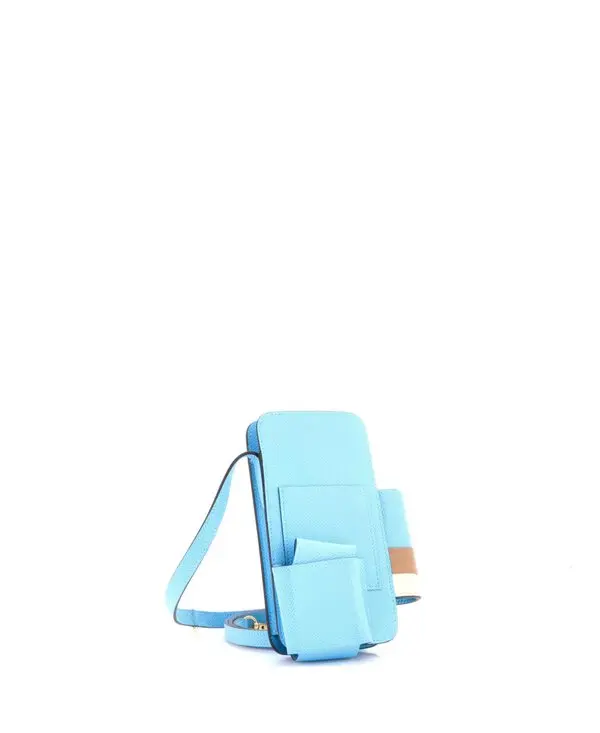 Hermès Hermesway Phone Case Crossbody Bag Epsom - Blue