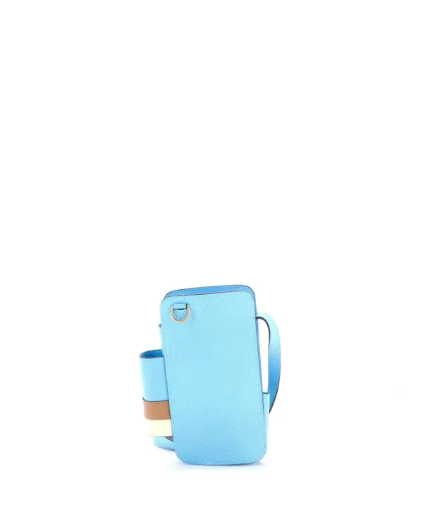 Hermès Hermesway Phone Case Crossbody Bag Epsom - Blue