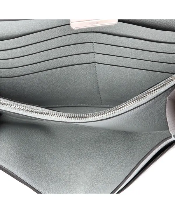 Hermès Constance To Go Wallet Evercolor - Gray