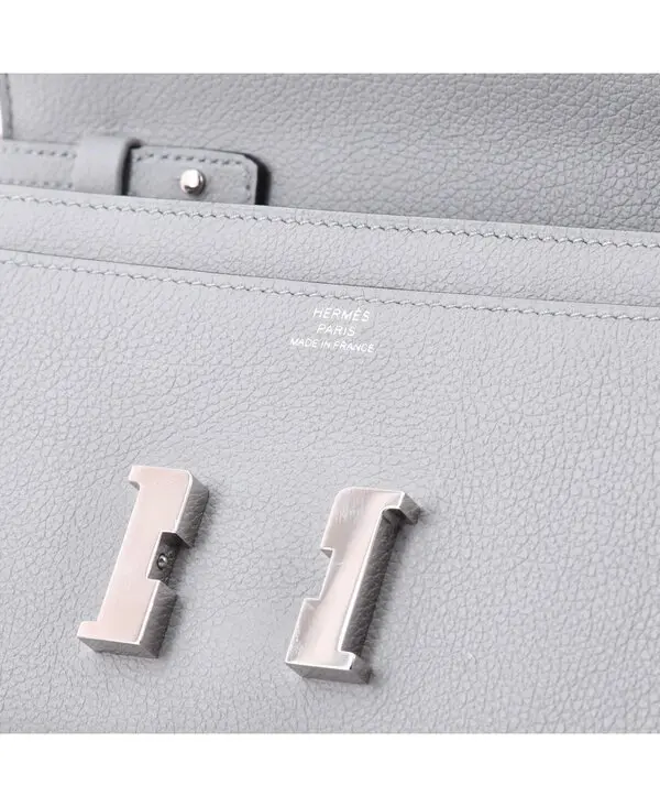 Hermès Constance To Go Wallet Evercolor - Gray