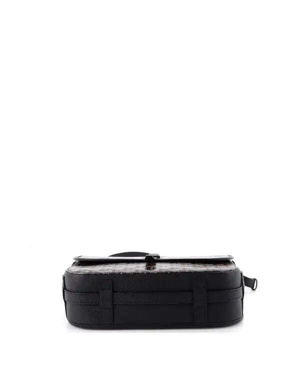 Goyard Mm Belvedere Ii Messenger Bag Coated Canvas - Black