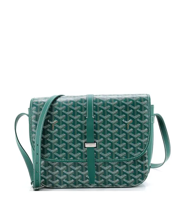 Goyard Mm Belvedere Ii Messenger Bag Coated Canvas - Green