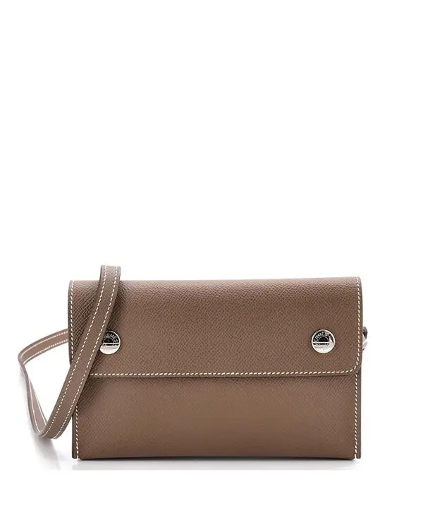 Hermès Hermesnap Wallet Bag Epsom - Brown