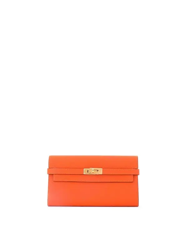 Hermès Long Kelly Wallet Epsom - Orange