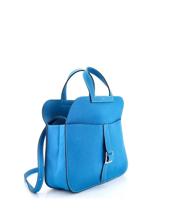 Hermès 31 Halzan Bag Clemence - Blue