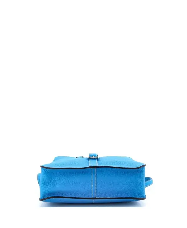 Hermès 31 Halzan Bag Clemence - Blue