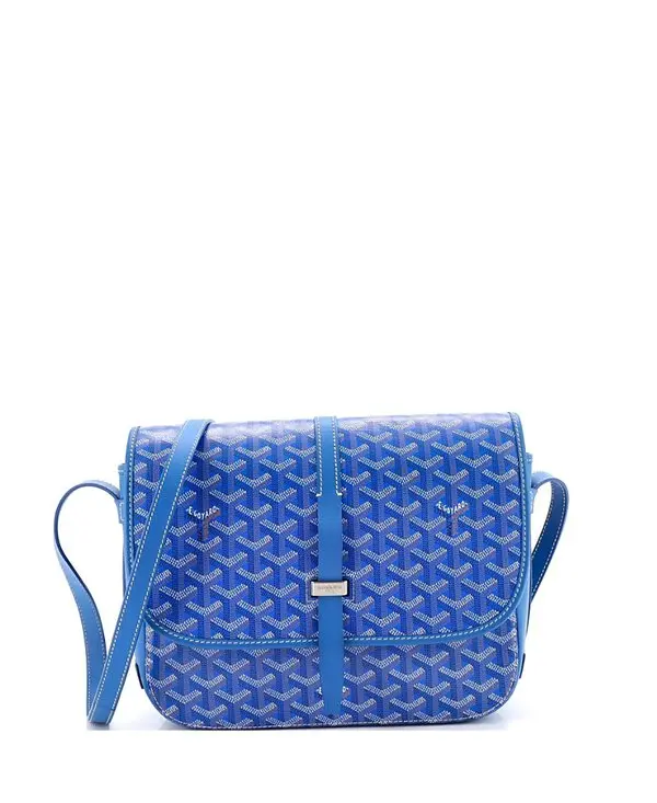 Goyard Mm Belvedere Ii Messenger Bag Coated Canvas - Blue