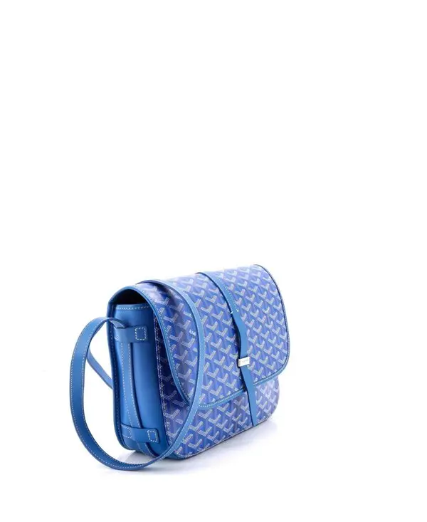 Goyard Mm Belvedere Ii Messenger Bag Coated Canvas - Blue