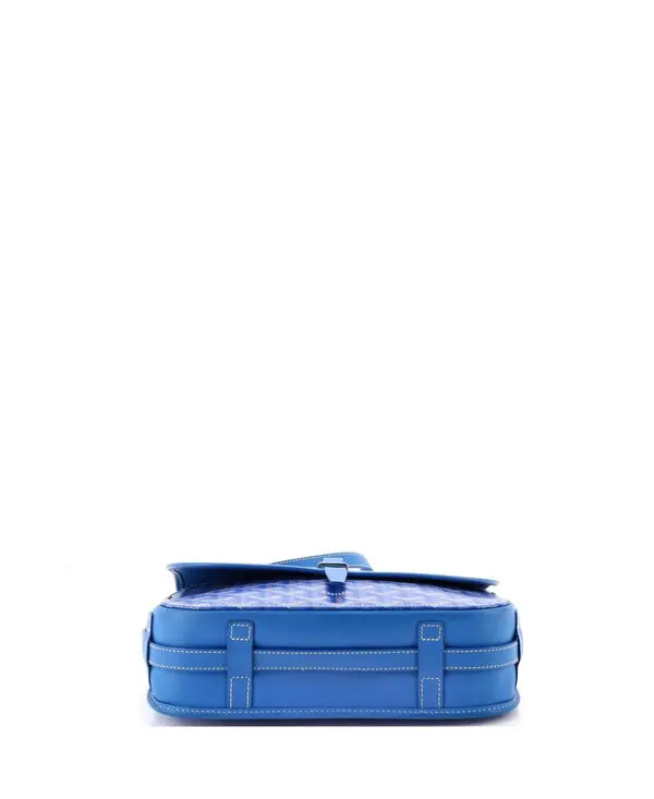 Goyard Mm Belvedere Ii Messenger Bag Coated Canvas - Blue