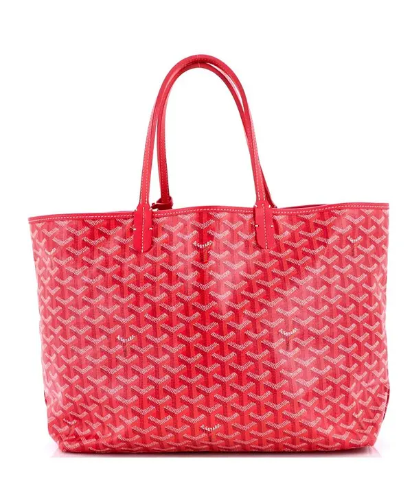 Goyard Pm Saint Louis Reversible Tote Coated Canvas And Printed Canvas - Red