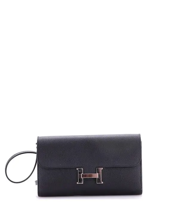 Hermès Constance To Go Wallet Epsom - Black
