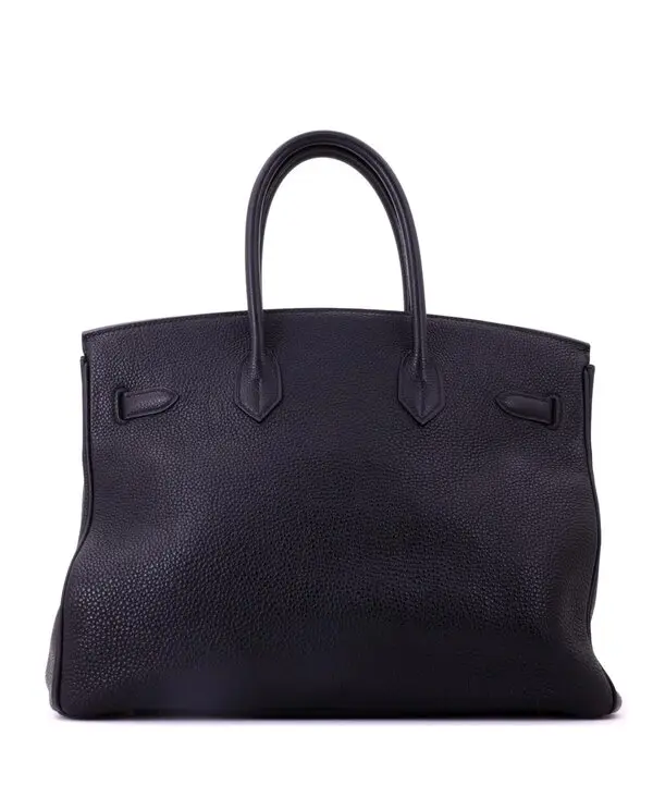 Hermès Birkin 35 Handbag Black Togo With Gold Hardware - Noir
