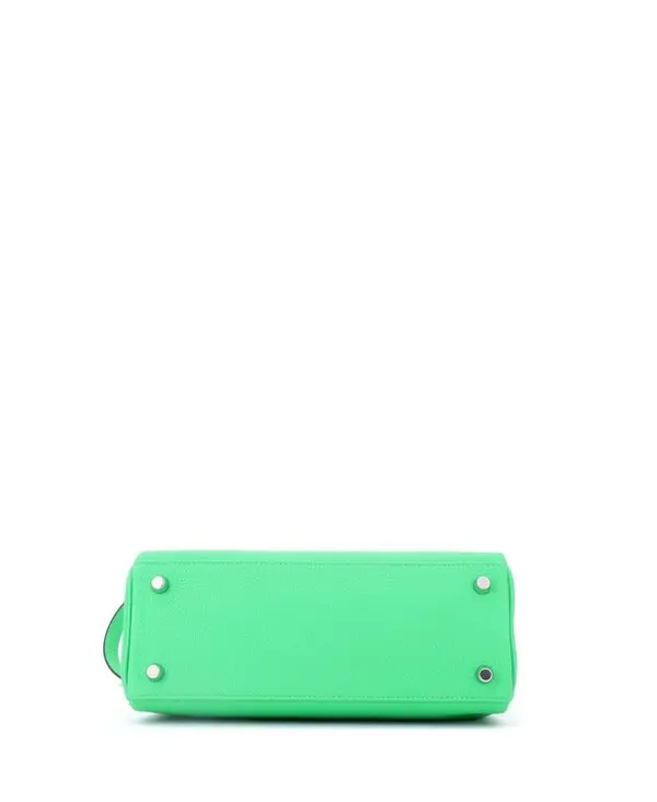 Hermès Kelly 25 Handbag Green Togo With Palladium Hardware - Vert Comics