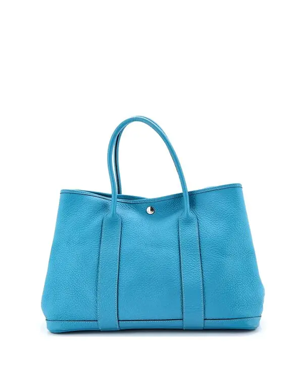 Hermès 36 Garden Party Tote Leather - Blue