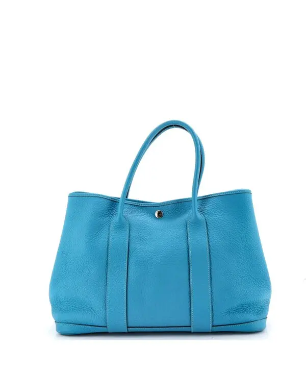Hermès 36 Garden Party Tote Leather - Blue
