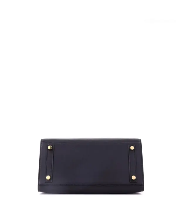 Hermès Birkin 25 Handbag Black Madame With Gold Hardware - Noir