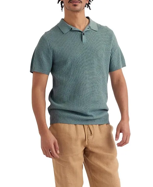 SEASALT CORNWALL Koeswik Short Sleeve Knitted Polo