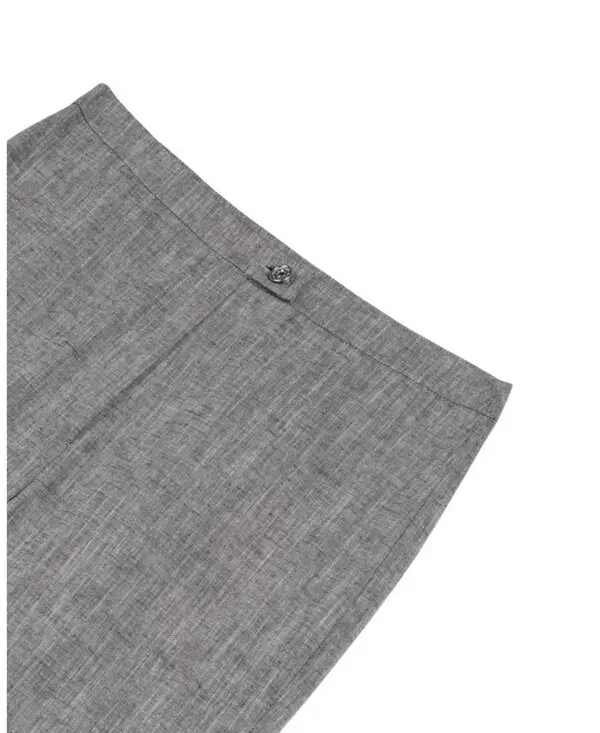 NOCTURNE Tailored Linen-blend Capri Pants