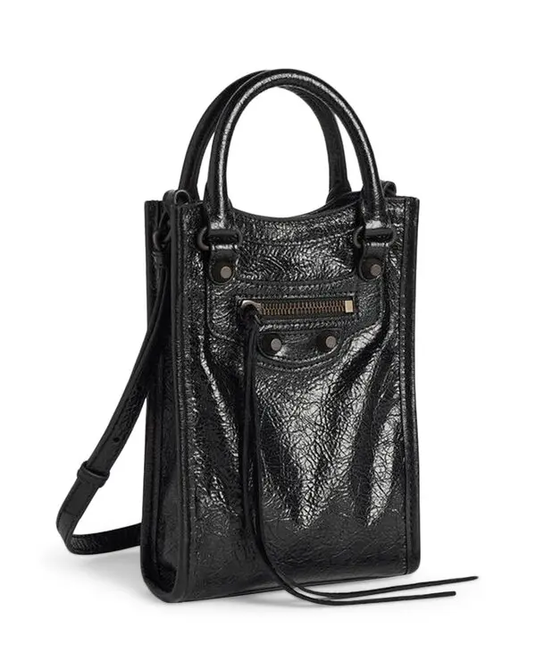 Balenciaga Le City Tote Phone Holder - Black