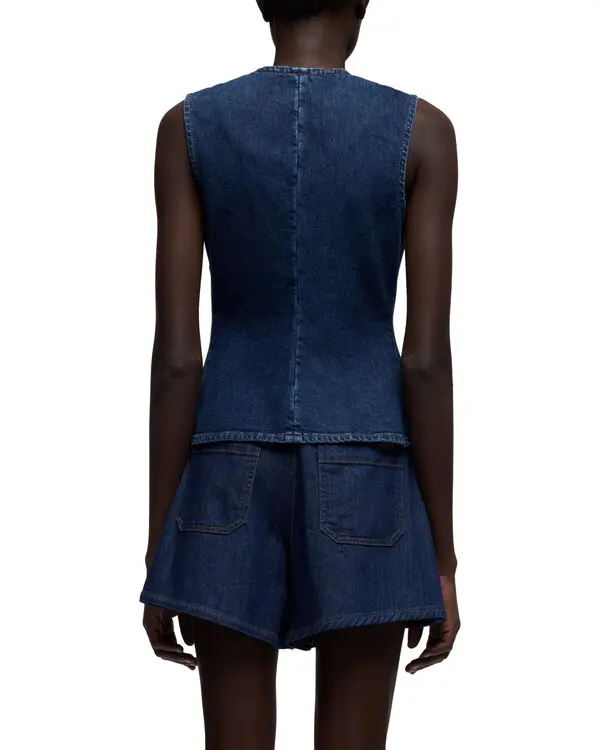 7 For All Mankind Sleeveless Denim Vest
