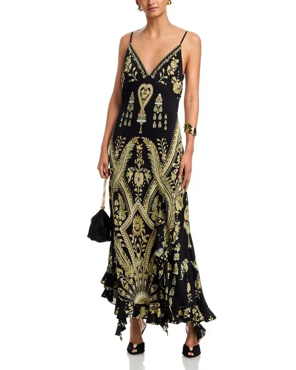 Camilla Silk Printed Maxi Dress
