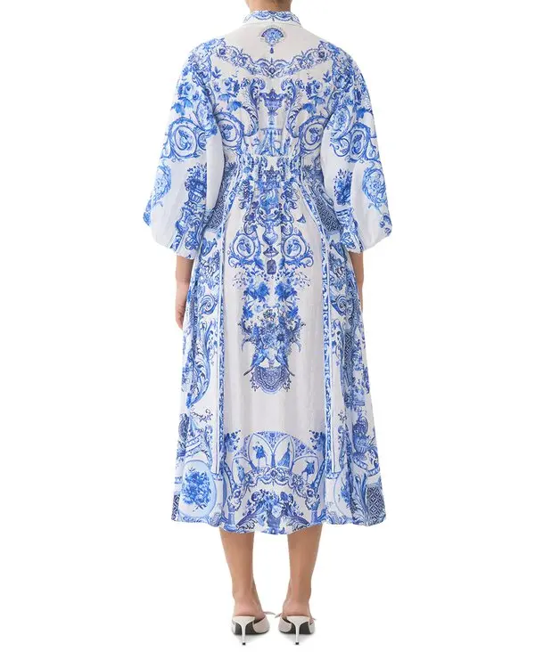 Camilla Printed Cotton Shirt Dress