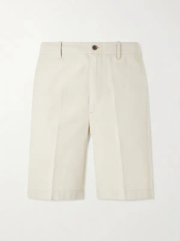 Dunhill Straight-leg Cotton Gabardine Chino Shorts