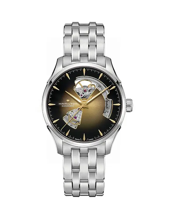 Hamilton Jazzmaster Open Heart Automatic Watch - Yellow/silver