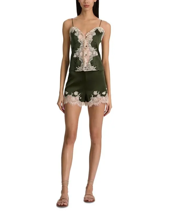 Alice + Olivia Elissa Cutaway Lace Shorts