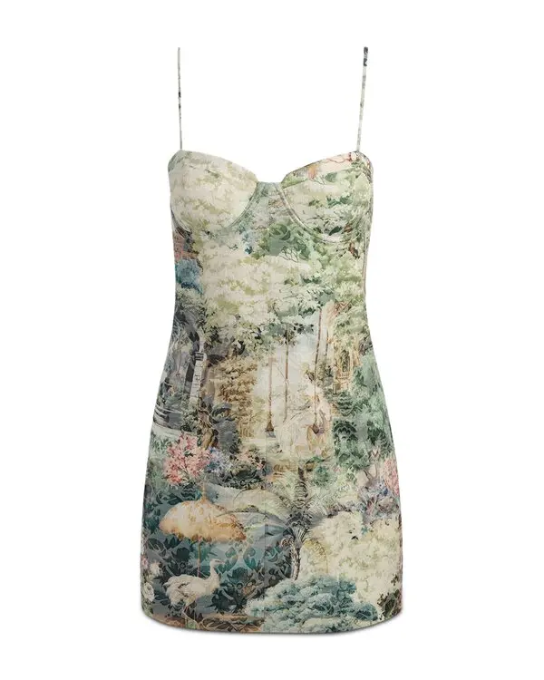 Alice + Olivia Nila Seamed Corset Mini Dress