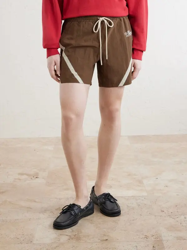 CHERRY LOS ANGELES Straight-leg Logo-print Woven Shorts