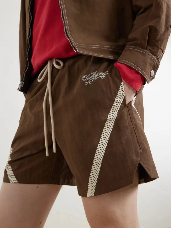 CHERRY LOS ANGELES Straight-leg Logo-print Woven Shorts