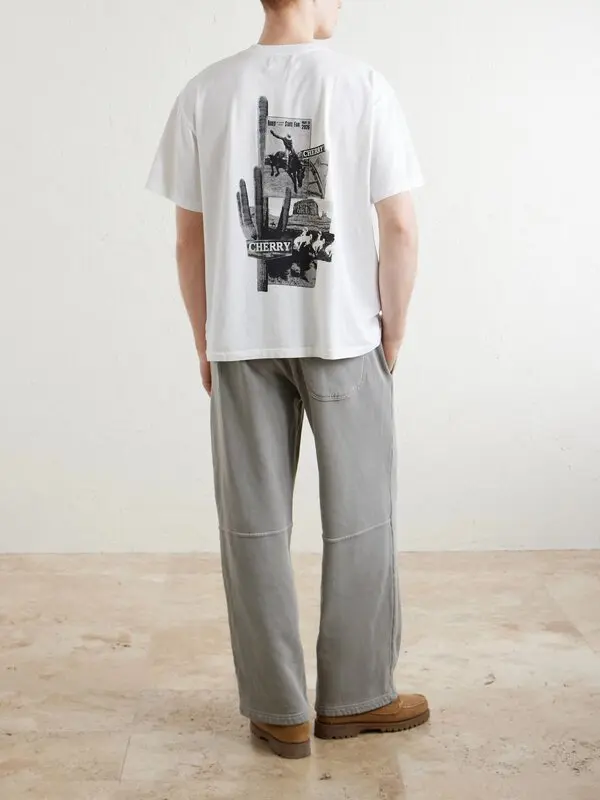 CHERRY LOS ANGELES Logo-print Cotton-jersey T-shirt