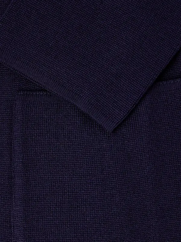 LARDINI Knitted Virgin Wool Blazer