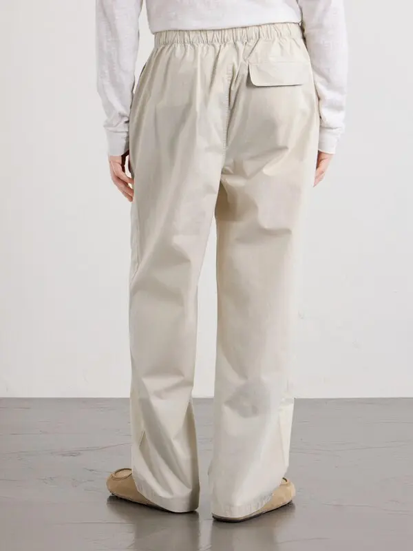 Aimé Leon Dore Wide-leg Cotton Trousers - Gray