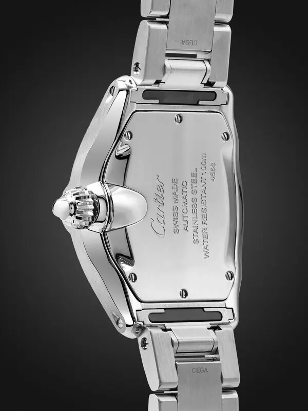 Cartier Roadster Automatic Stainless Steel And Rubber Watch
