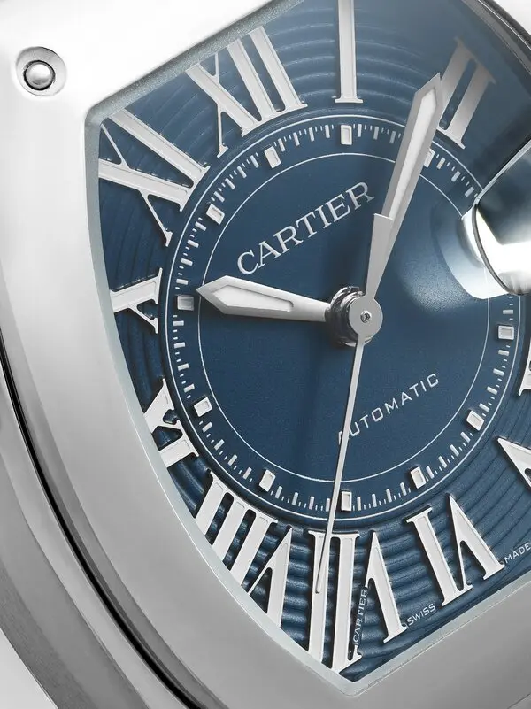 Cartier Roadster Automatic Stainless Steel And Rubber Watch