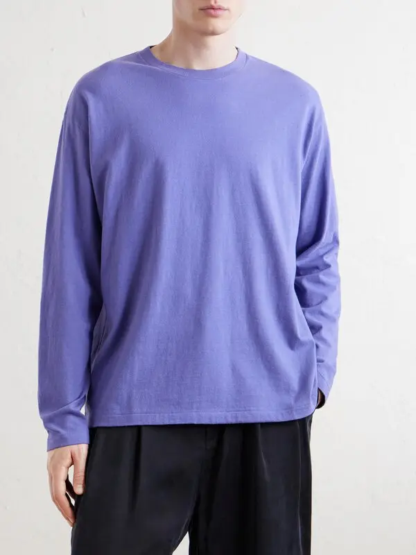 Auralee Organic Cotton-jersey T-shirt
