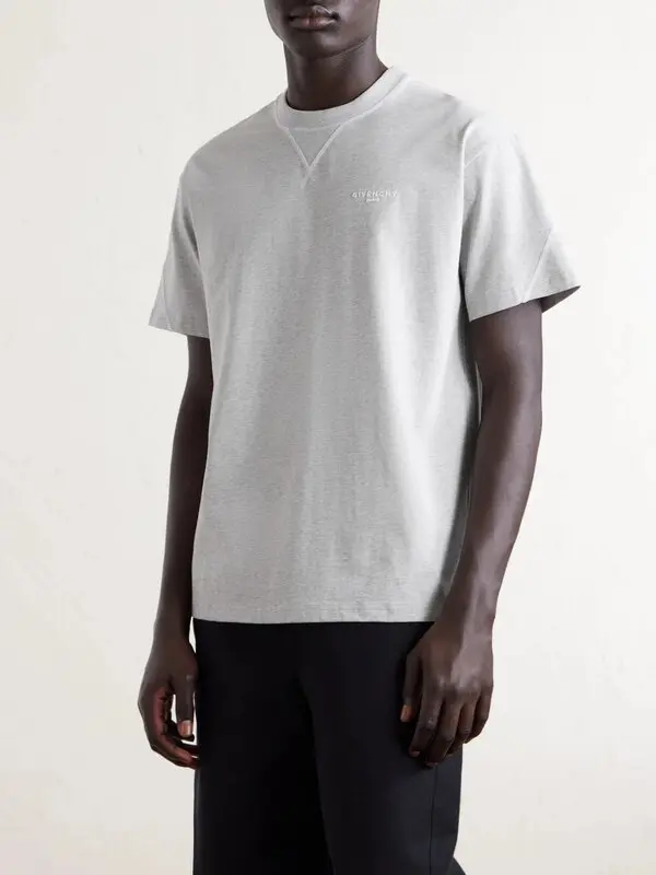 Givenchy Logo-embroidered Cotton-jersey T-shirt