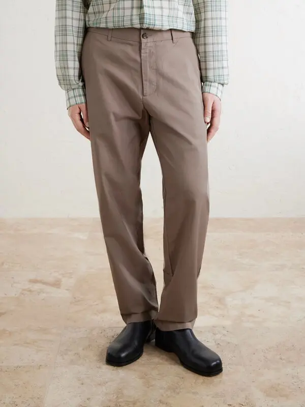 Nn07 Brendan 10042 Straight-leg Organic Cotton-blend Chinos