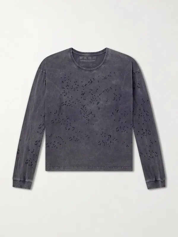 MFPEN Distressed Organic Cotton-jersey T-shirt