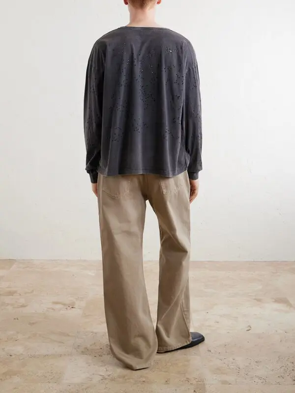 MFPEN Distressed Organic Cotton-jersey T-shirt