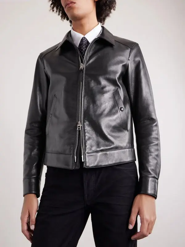 TOM FORD Slim-fit Leather Jacket