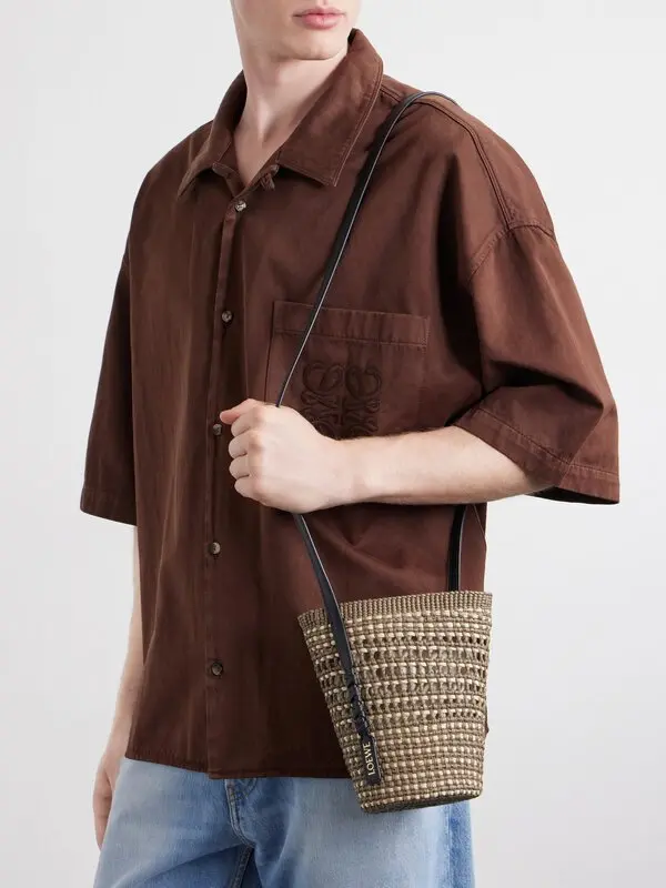 Loewe Woven Raffia Shoulder Bag
